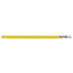 Indoor Cable, Plenum, 23 AWG, Shielded, PVC, 4 Pair, Yellow, 1000 ft/R ...